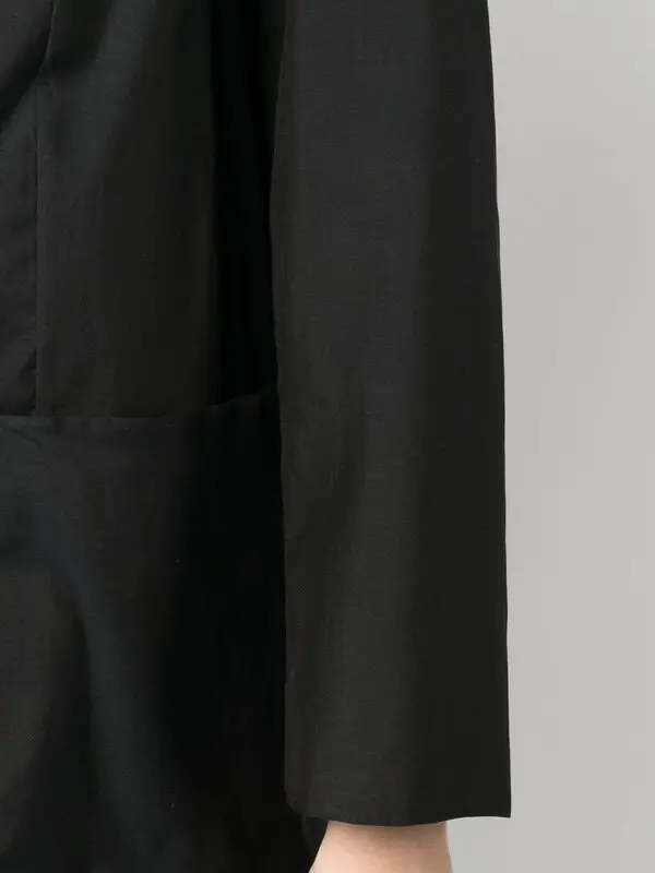 Erika Cavallini Oversized Single-breasted Blazer - Black