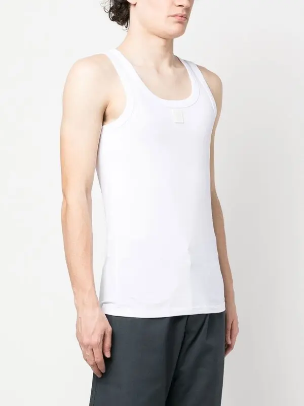 Raf Simons Logo-patch Cotton Tank Top