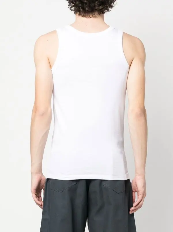 Raf Simons Logo-patch Cotton Tank Top