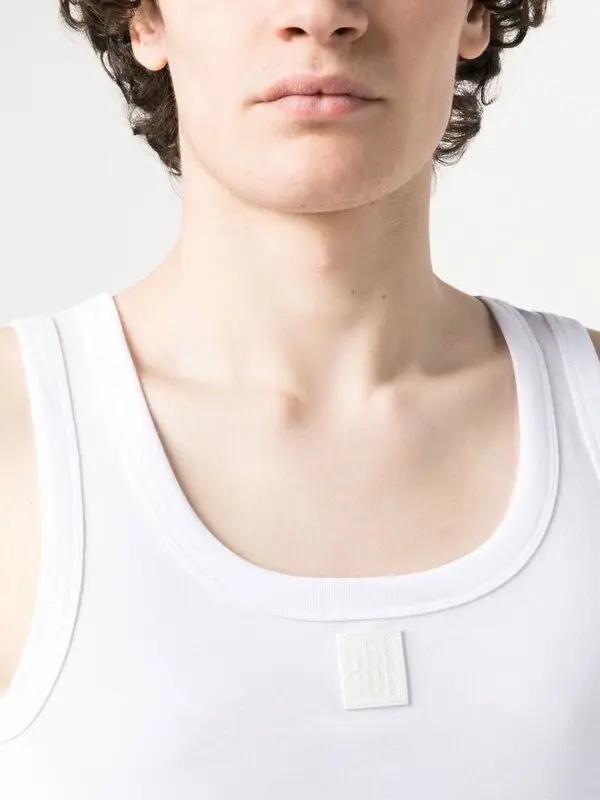 Raf Simons Logo-patch Cotton Tank Top