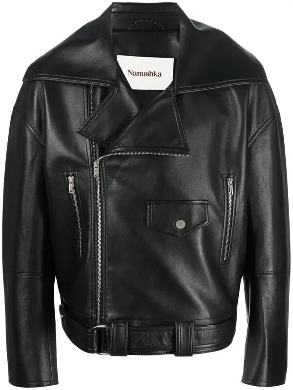 Nanushka Zipped Biker Jacket