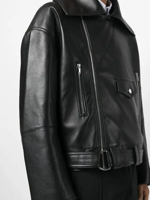 Nanushka Zipped Biker Jacket