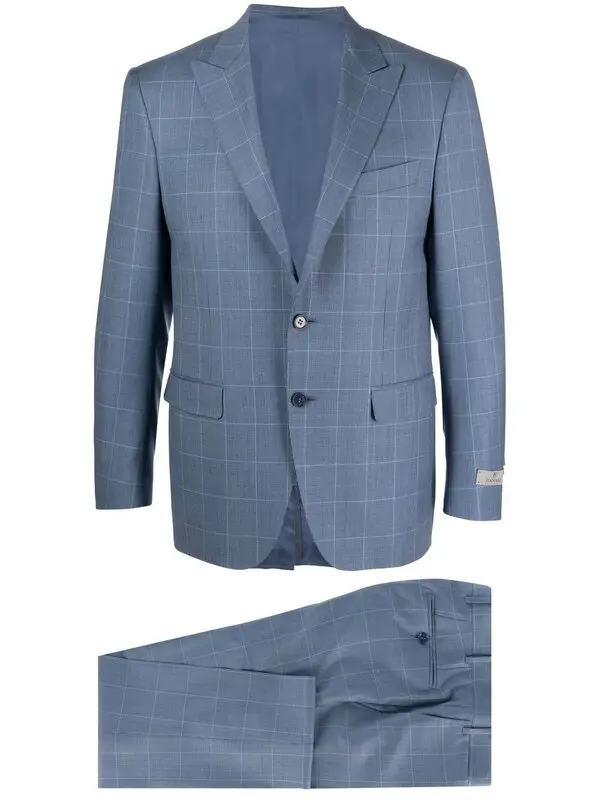 Canali Single-breasted Three-piece Suit - Blue