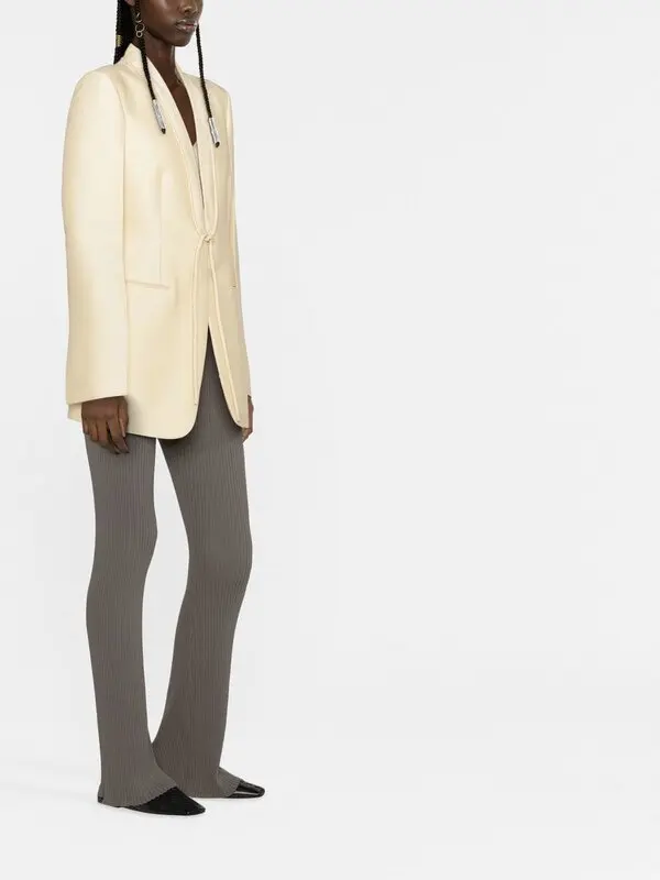 Nanushka Ribbed-knit Flared Trousers