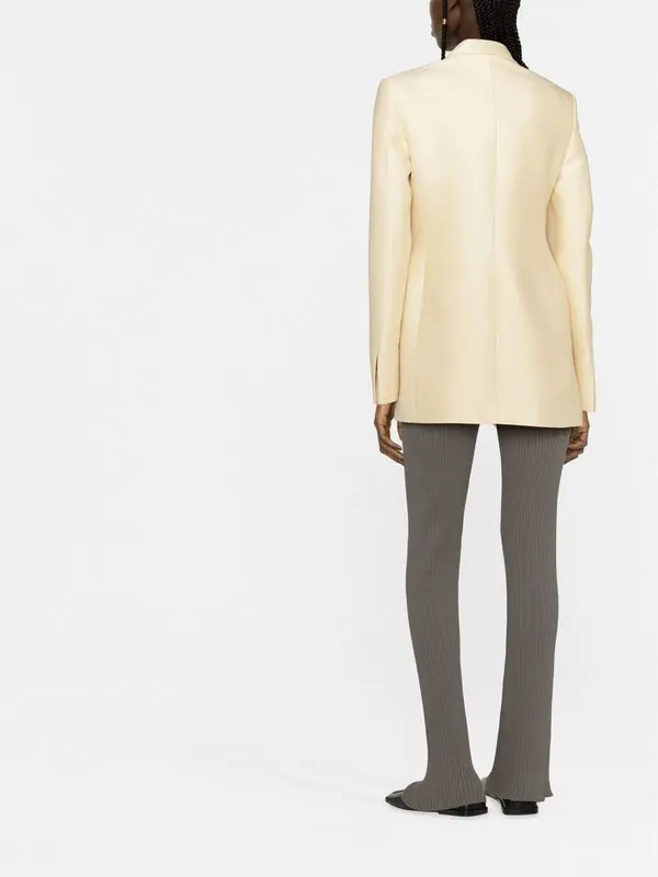 Nanushka Ribbed-knit Flared Trousers