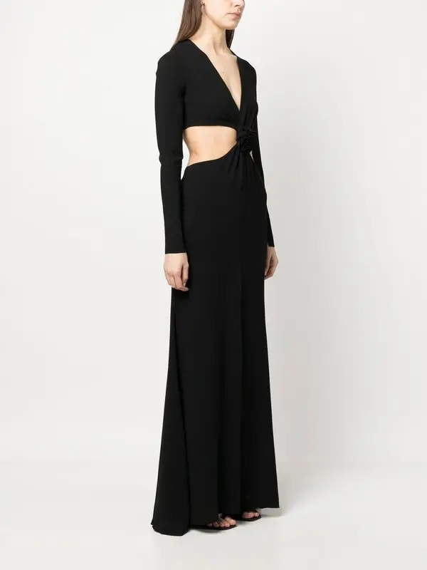 Blumarine Cut-out Panel Floor-length Dress