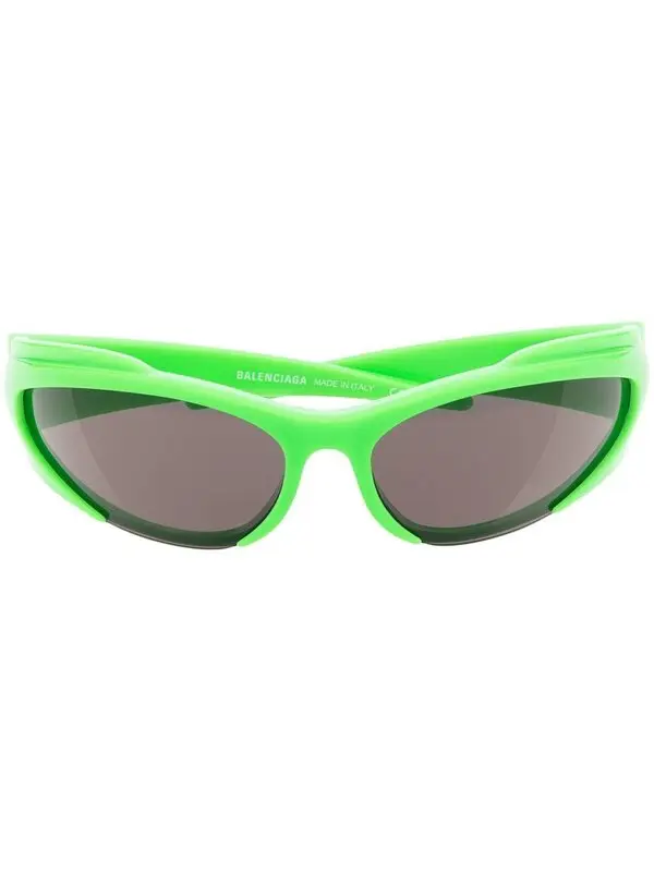 Balenciaga Oval-frame Sunglasses - Green