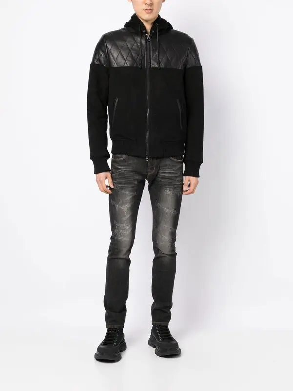 PRIVATE STOCK LABS Distressed-finish Skinny Jeans