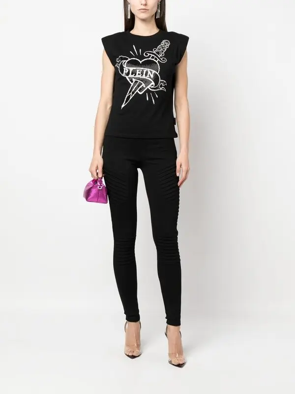 Philipp Plein Logo-plaque Leggings
