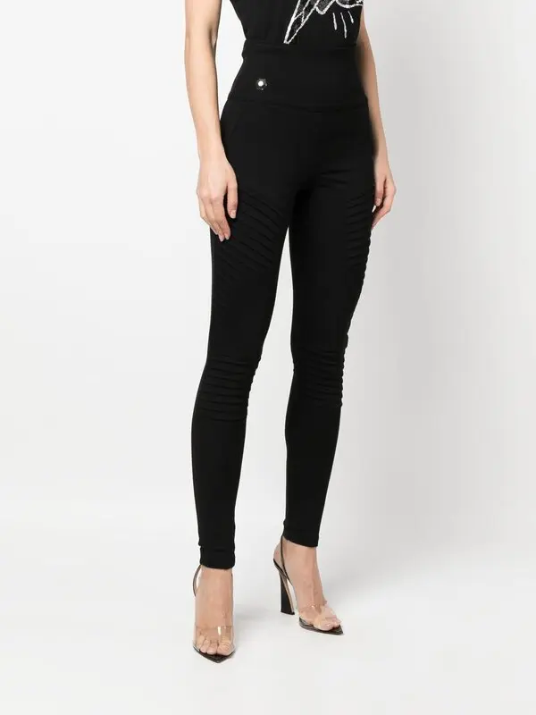 Philipp Plein Logo-plaque Leggings