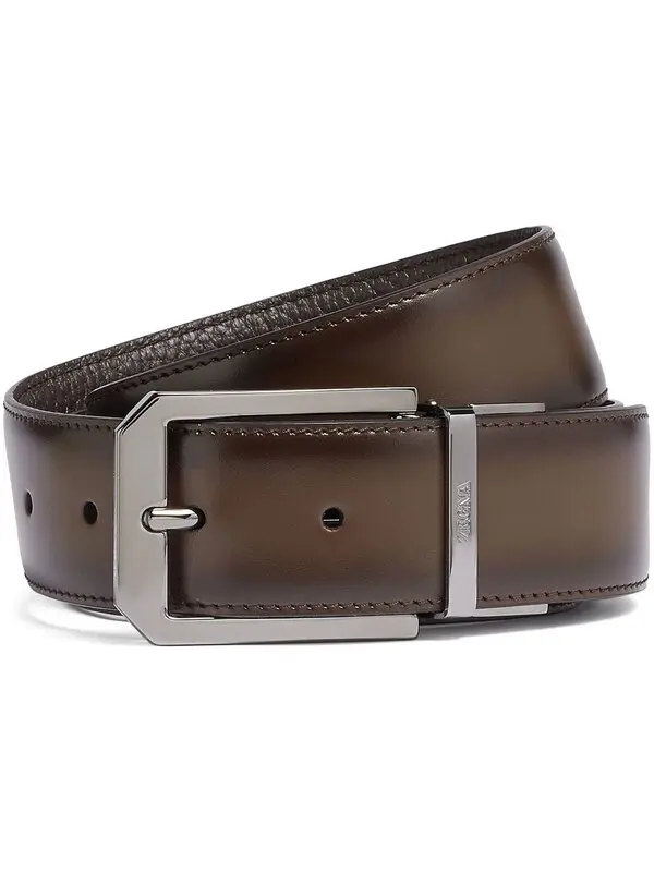 Zegna Ruth Reversible Belt - Brown