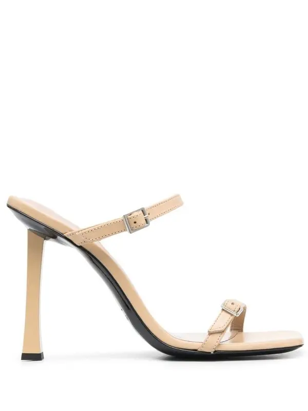 By Far Flick 90mm Sandals - Neutrals