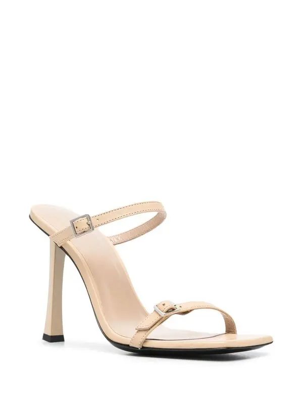 By Far Flick 90mm Sandals - Neutrals