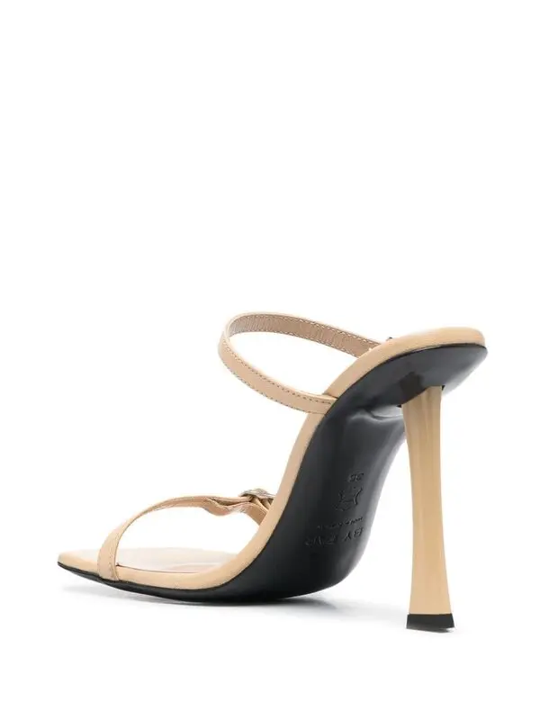 By Far Flick 90mm Sandals - Neutrals
