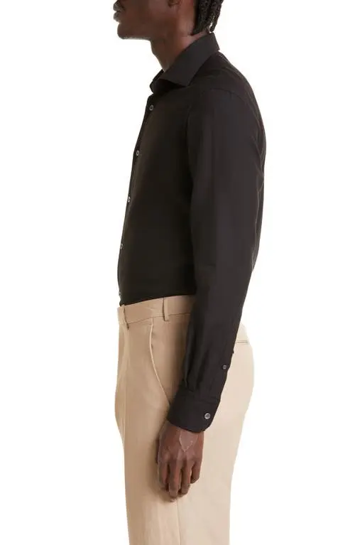 Zegna Cashco Cotton & Cashmere Button-up Shirt