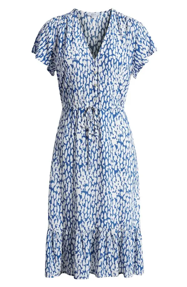 Rails Kiki Abstract Leopard Print Dress