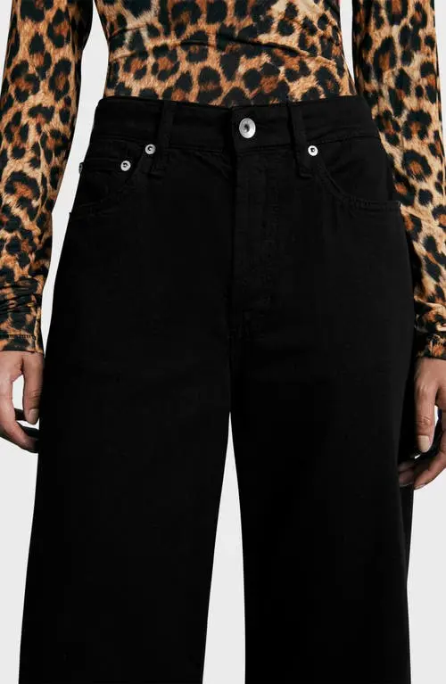 Rag & Bone Featherweight Logan Wide-leg Jeans - Black