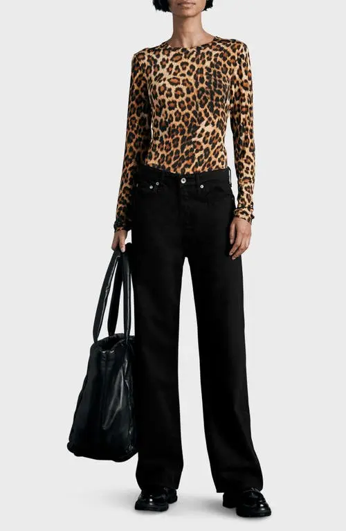 Rag & Bone Featherweight Logan Wide-leg Jeans - Black