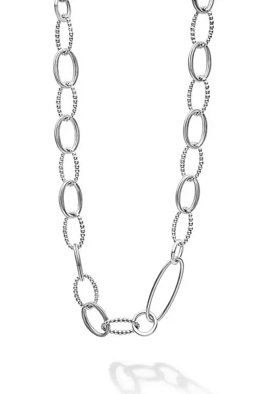 Lagos Signature Caviar Link Necklace