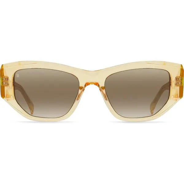 Raen Ynez 54mm Square Sunglasses - Champagne Crystal/ Mink
