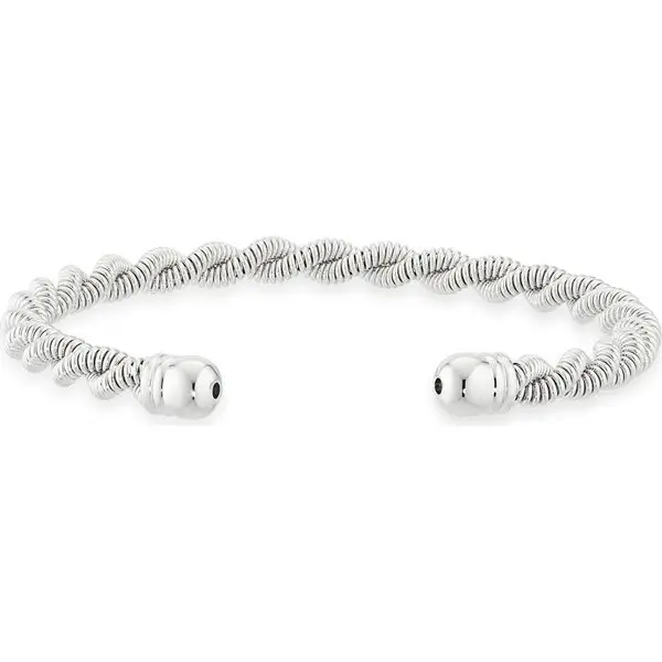 Nordstrom Twisted Flexible Cuff Bracelet - Silver