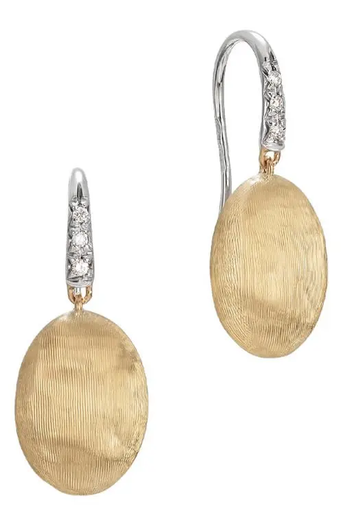 Marco Bicego Siviglia Diamond Drop Earrings - 18k Yellow Gold