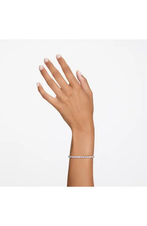 SWAROVSKI Re Matrix Tennis Bracelet - Silver