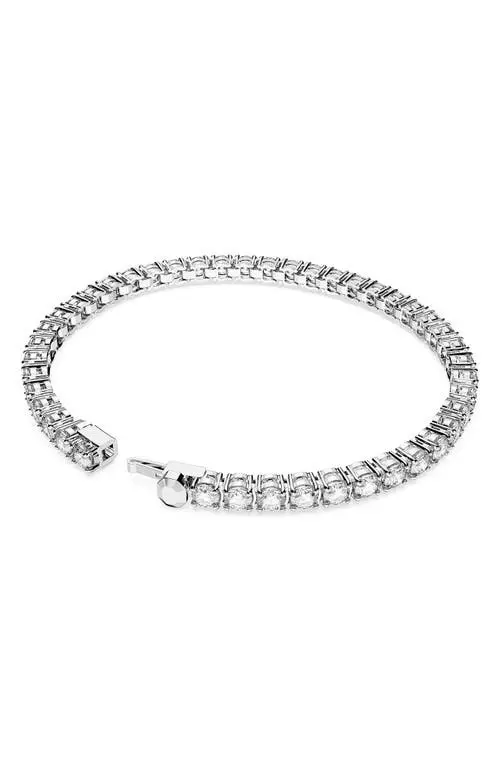 SWAROVSKI Re Matrix Tennis Bracelet - Silver