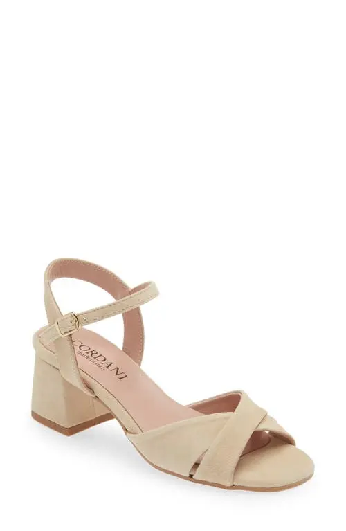 Cordani Ilaria Block Heel Sandal - Visone Suede