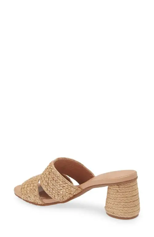 CHOCOLAT BLU Raffia Slide Sandal