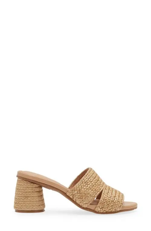 CHOCOLAT BLU Raffia Slide Sandal