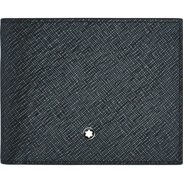 Montblanc Sartorial Leather Bifold Wallet - Tweed Blue