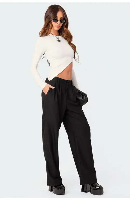 EDIKTED Riza Asymmetric Crop Top