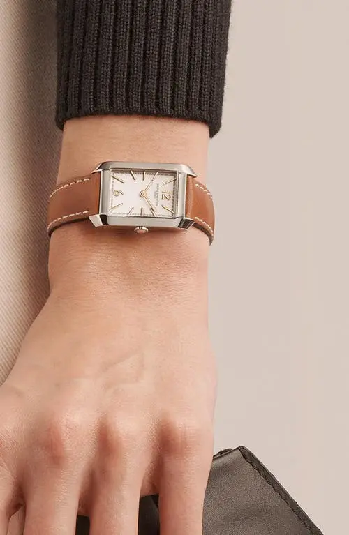 Baume & Mercier Hampton Automatic Leather Strap Watch