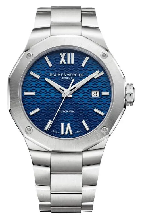 Baume & Mercier Riviera Automatic Bracelet Watch - Blue