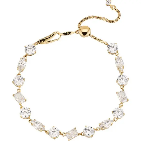 Nadri Cubic Zirconia Slider Bracelet - Gold