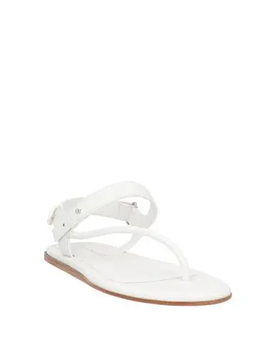 Emporio Armani Leather Thong Sandal - White