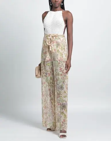 Blumarine Floral Print Wide Leg Pants