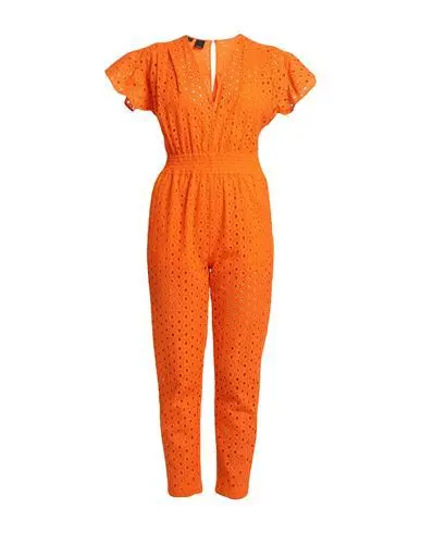 Pinko Lace Cotton Jumpsuit - Orange