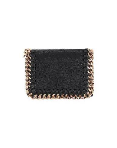 Stella McCartney Wallet Sand Textile Fibers - Black