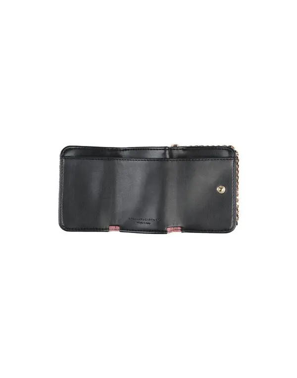 Stella McCartney Wallet Sand Textile Fibers - Black