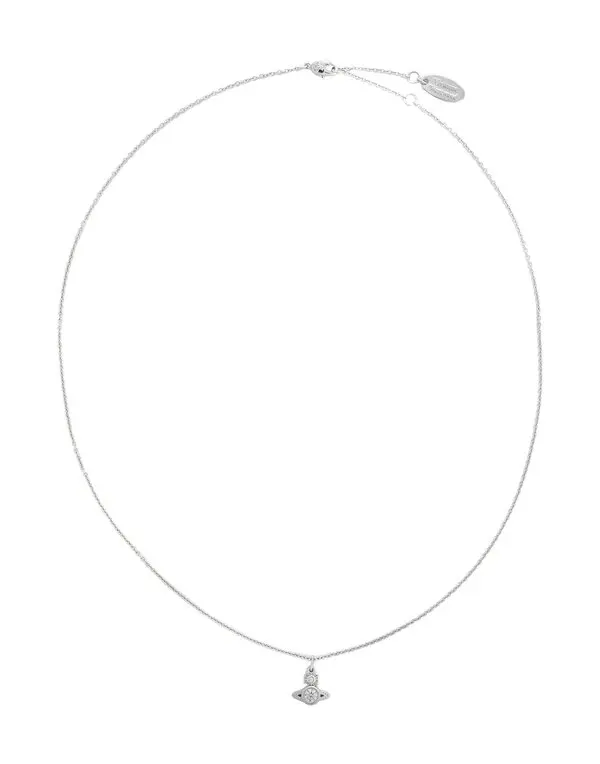 VIVIENNE WESTWOOD Necklace With Cubic Zirconia - Silver