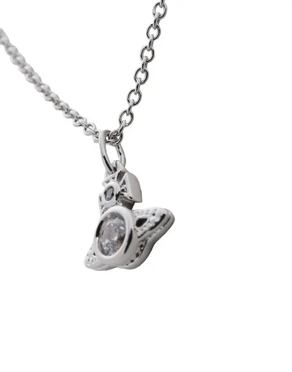 VIVIENNE WESTWOOD Necklace With Cubic Zirconia - Silver