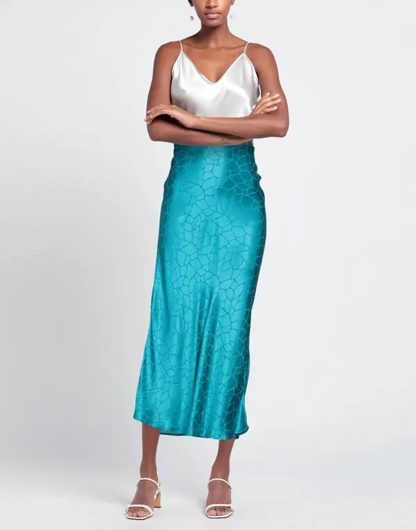 Andamane Maxi Flared Skirt - Blue
