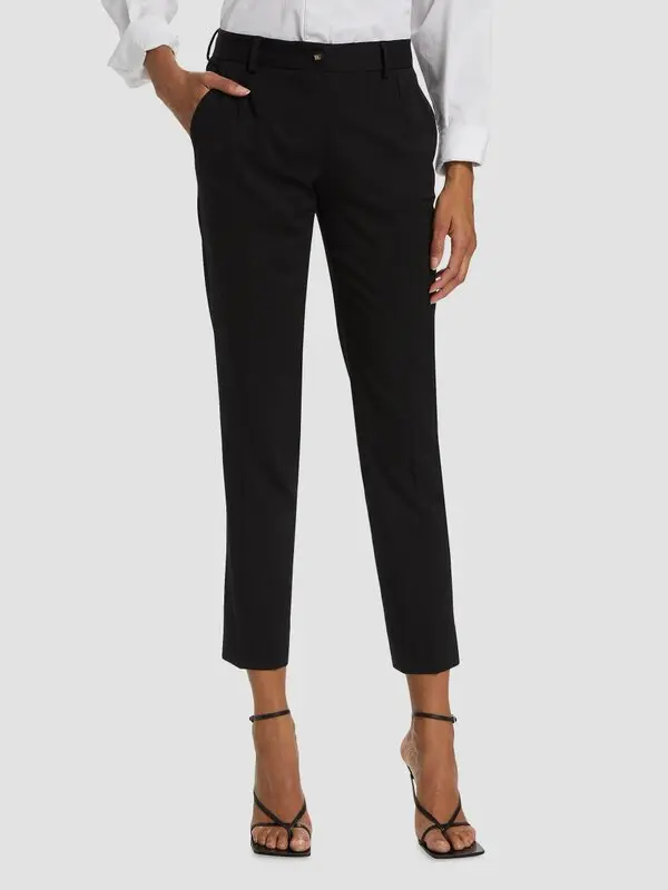 Dolce & Gabbana Kate Stretch Wool Slim-fit Pants