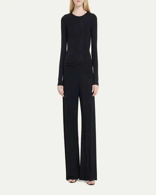 Hanro Soft Touch Long-sleeve Top - Black