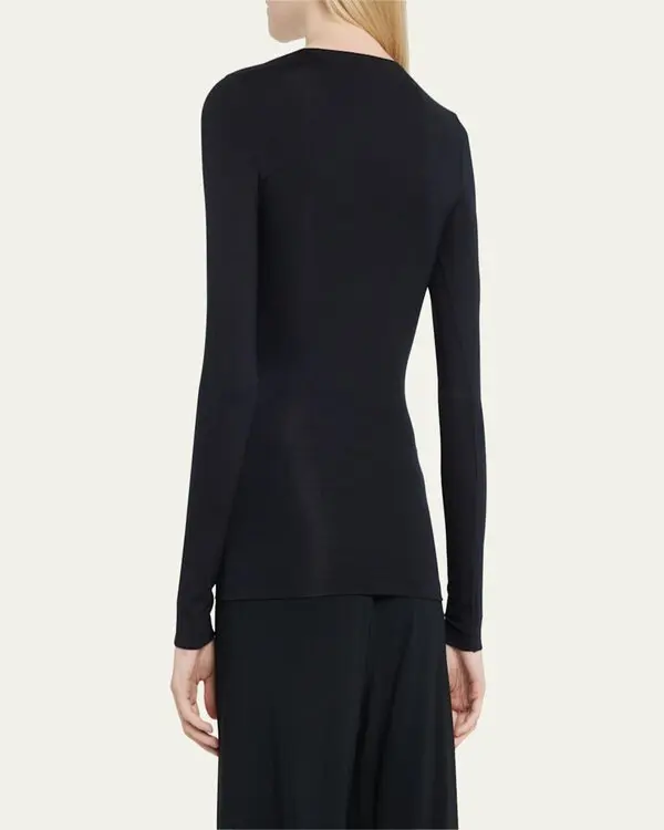 Hanro Soft Touch Long-sleeve Top - Black