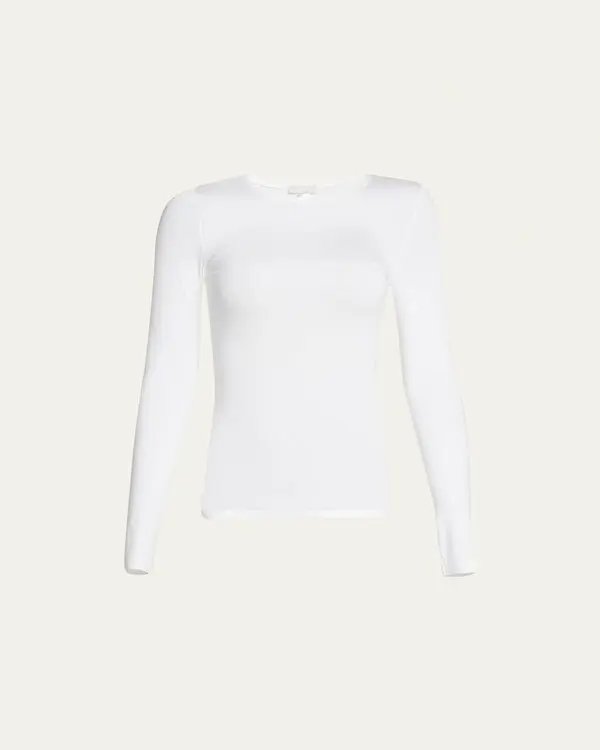 Hanro Soft Touch Long-sleeve Top - White