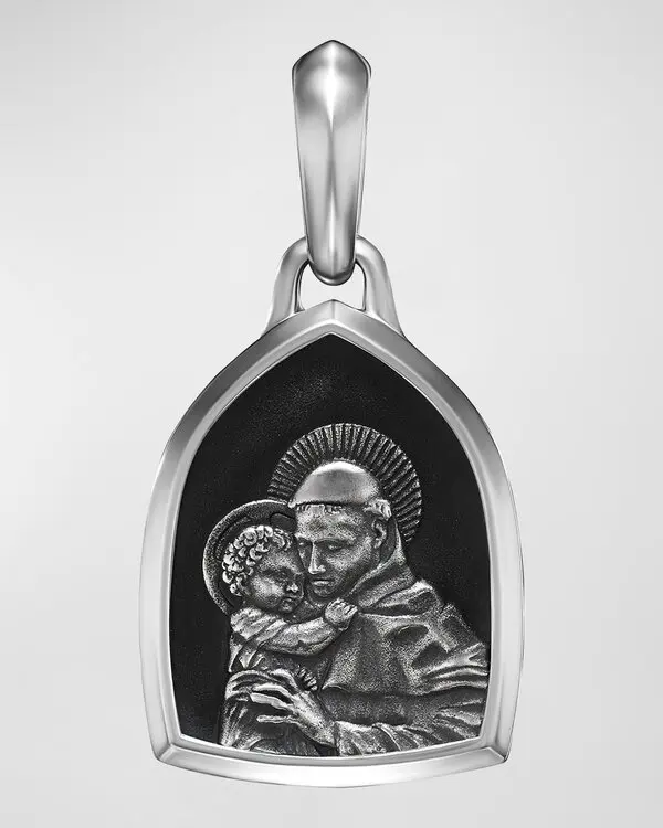 David Yurman St. Anthony Sterling Pendant - Silver