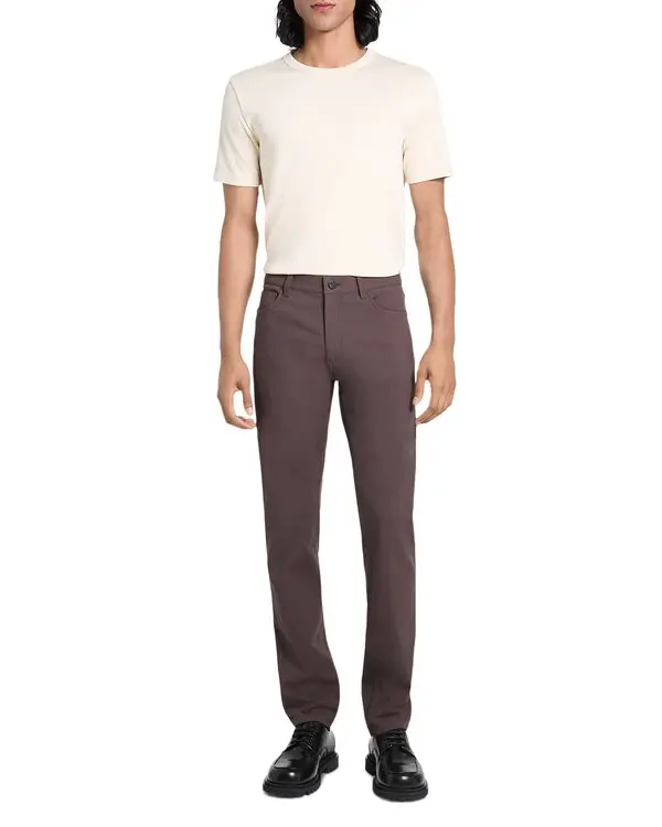 Theory Raffi Slim Fit Trousers - Classic Brown